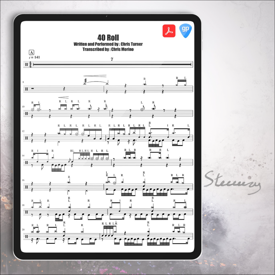 Tabs & Transcriptions – ChrisTurnerDrums
